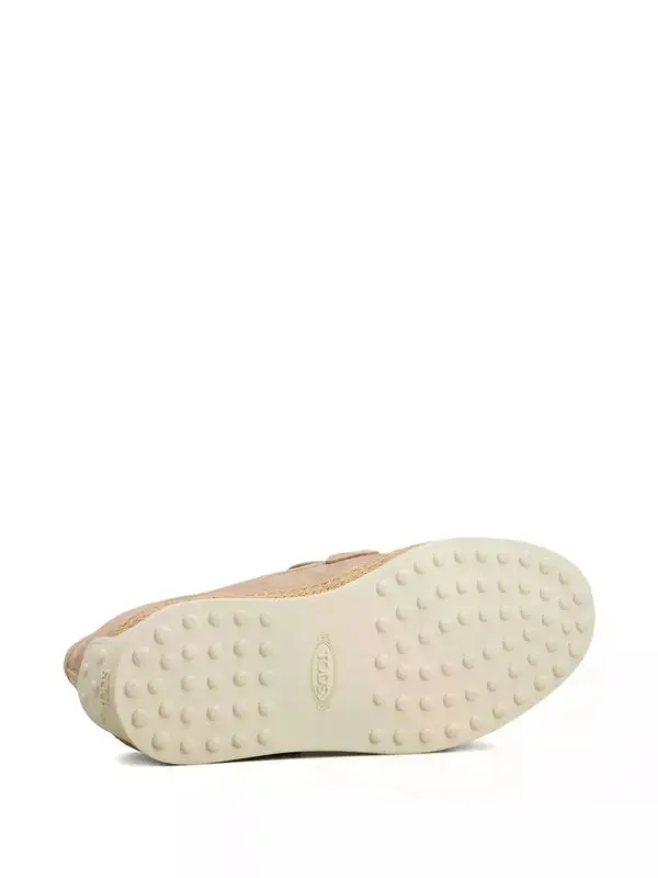 TOD'S Suede Leather Loafers - Neutrals