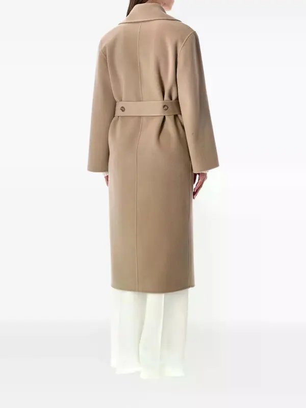 Alberta Ferretti Belted Wrap Coat - Neutrals