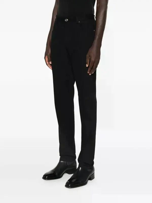 Corneliani Five-pocket Cotton Trousers - Black
