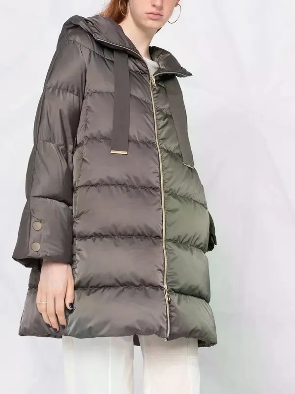 Herno Hooded Padded Coat - Grey