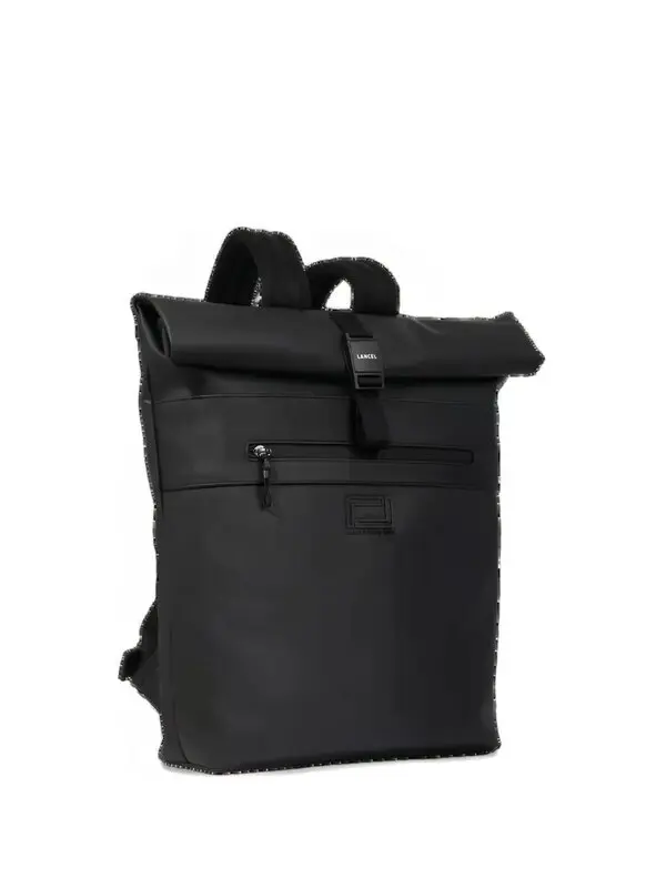 LANCEL Victor Roll-top Backpack - Black