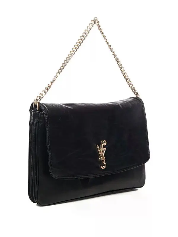V°73 Louise Logo-plaque Shoulder Bag - Black