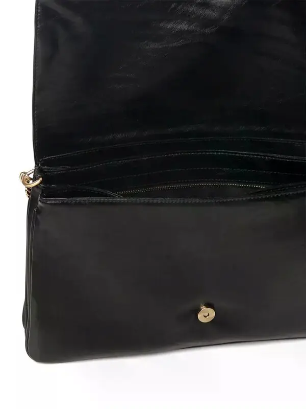 V°73 Louise Logo-plaque Shoulder Bag - Black
