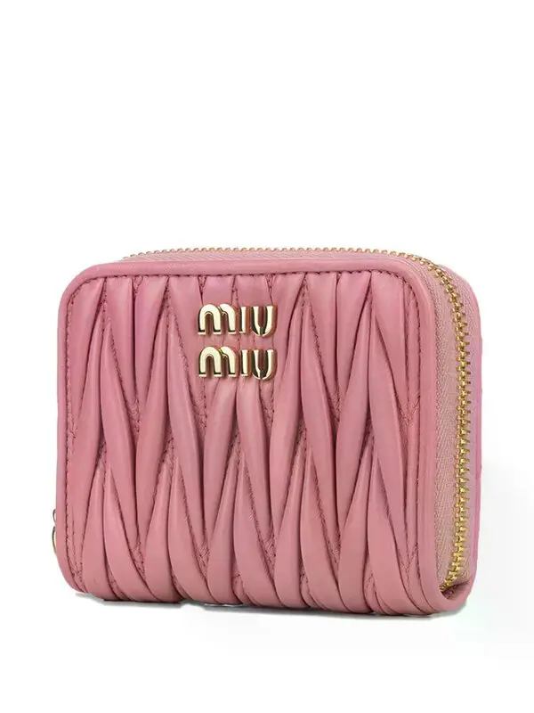Miu Miu Matelassé Zip-around Wallet