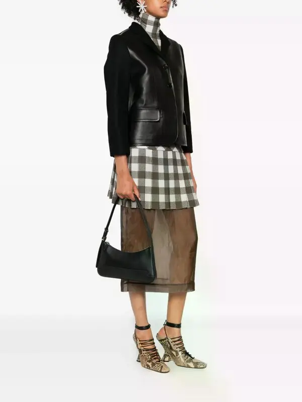 Marni Zip-fastening Leather Shoulder Bag - Black