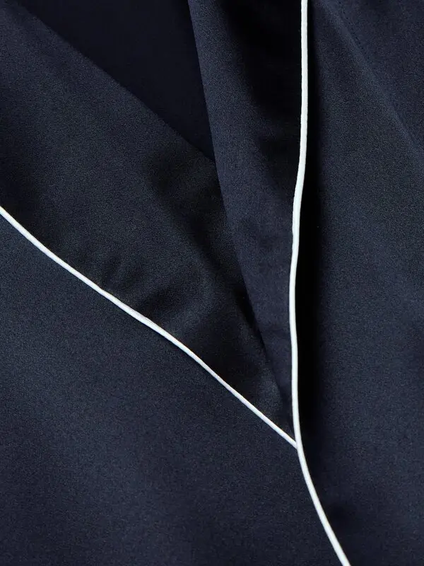 Zimmerli Belted Silk-satin Robe