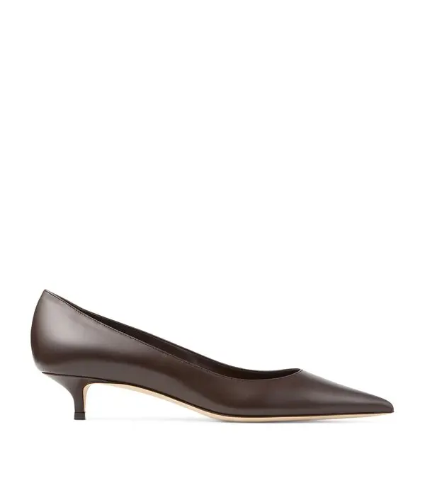 JIMMY CHOO Amelia Leather Pumps - Brown