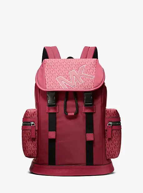 Michael Kors Cooper Signature Logo Backpack - Red