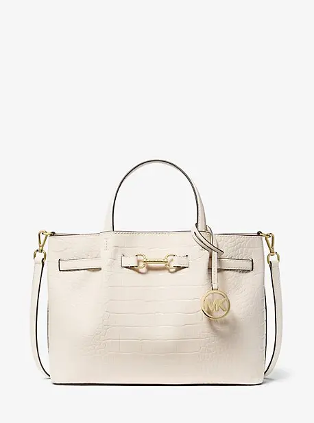 Michael Kors Carson Medium Satchel - Natural
