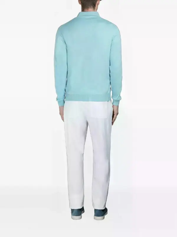 MOORER Atlante-si5 Cotton Sweater - Blue