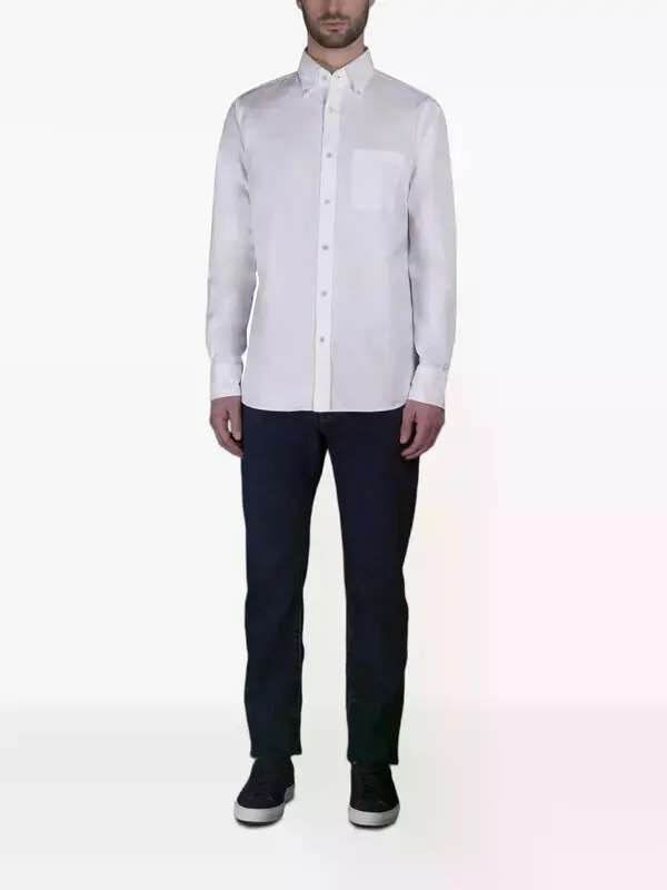 MOORER Chest-pocket Button-down Shirt