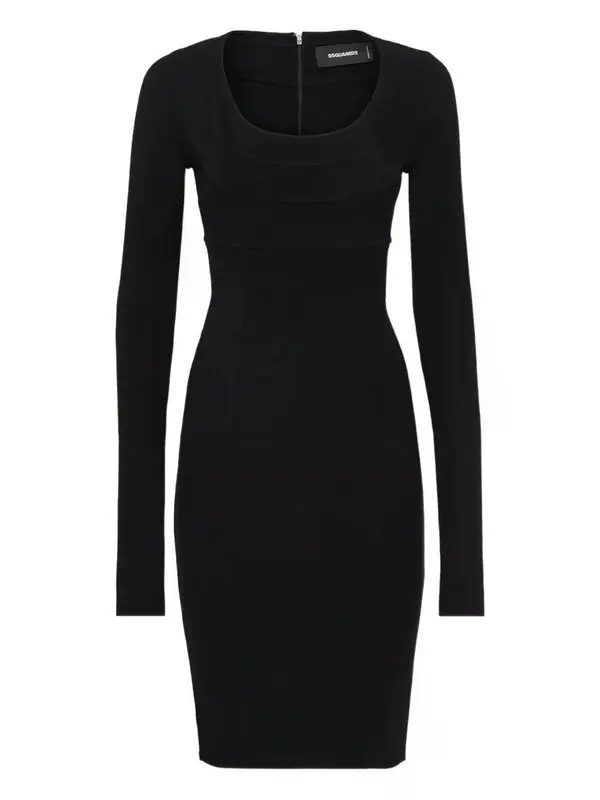 Dsquared2 Long-sleeve Midi Dress