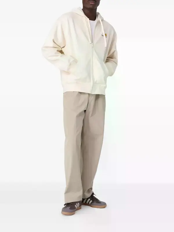Carhartt Work In Progress Pleated Cotton Trousers - Neutrals
