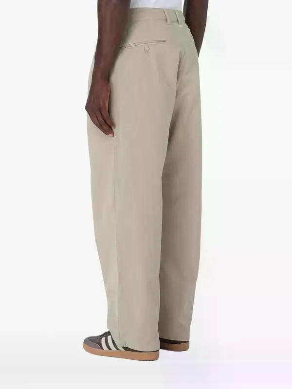 Carhartt Work In Progress Pleated Cotton Trousers - Neutrals