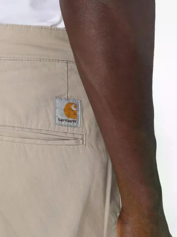 Carhartt Work In Progress Pleated Cotton Trousers - Neutrals