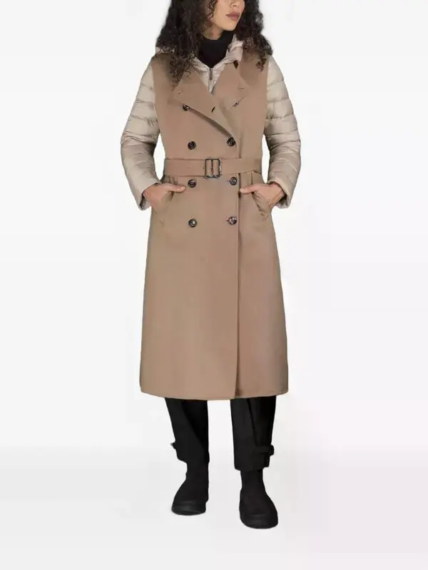 MOORER Double-breasted Belted Coat