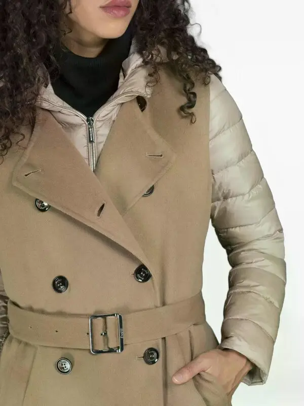 MOORER Double-breasted Belted Coat