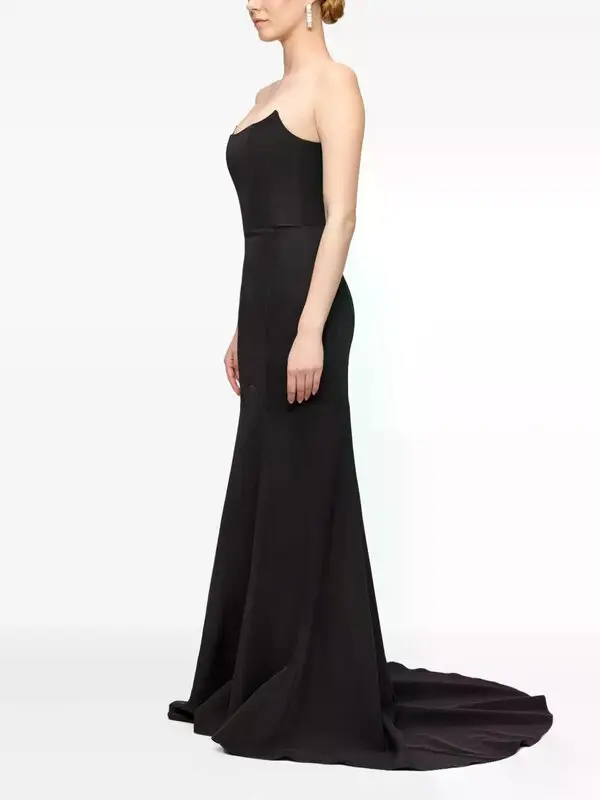 black fishtail bridesmaid dresses UNDERWIRE FISHTAIL GOWN – Black – Norma Kamali
