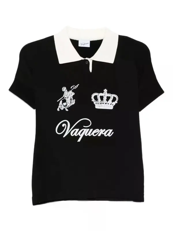 Vaquera Crown-embellished Polo Shirt