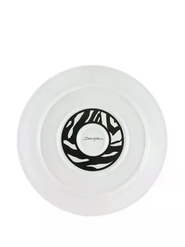Dolce & Gabbana Zebra-print Porcelain Platter