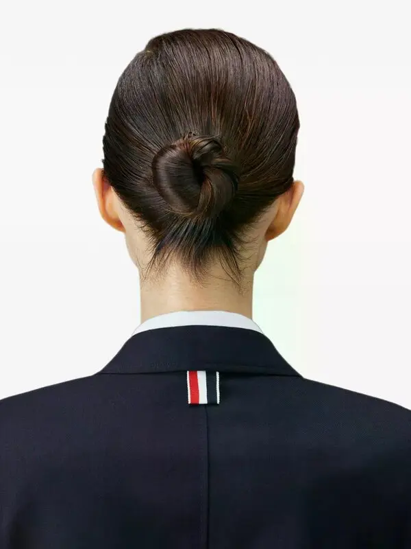 Thom Browne Twill Blazer With Gold-button Detail