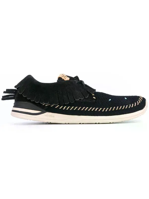 Visvim Bota Mocassim Fbt Shaman-folk - Black