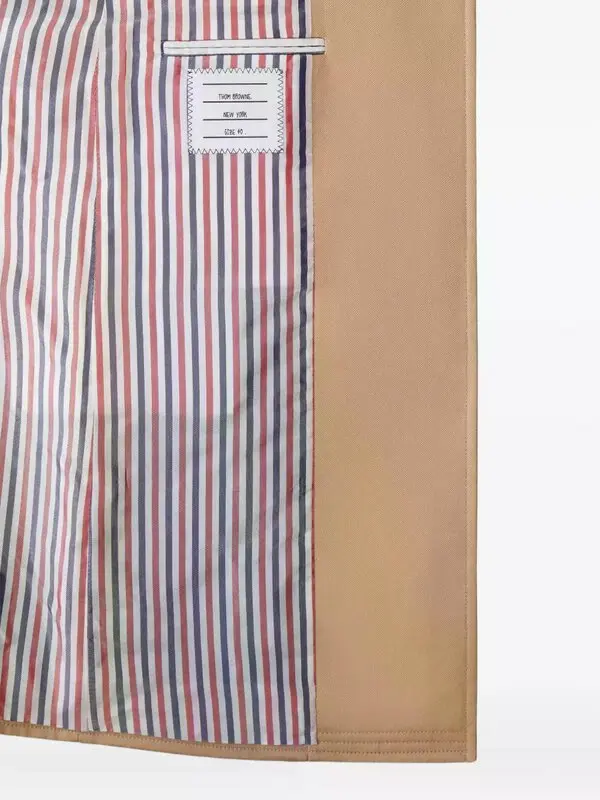 Thom Browne High-armhole Chesterfield Coat