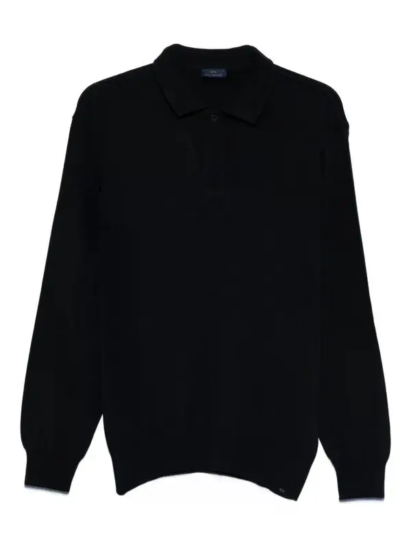 Paul & Shark Long-sleeve Polo Shirt - Black