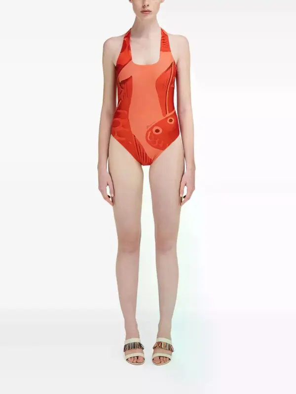 FERRAGAMO Fish-print Swimsuit