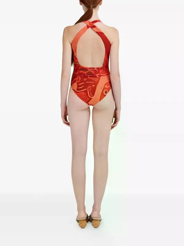 FERRAGAMO Fish-print Swimsuit