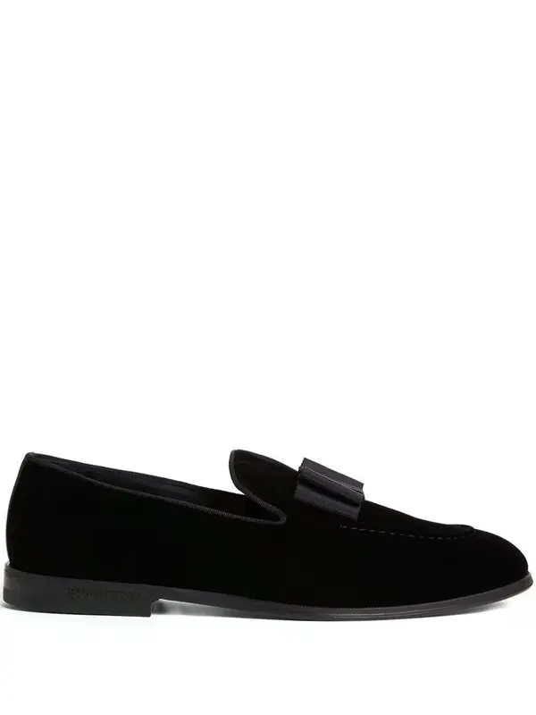 Dsquared2 Bow-detail Velvet Loafers