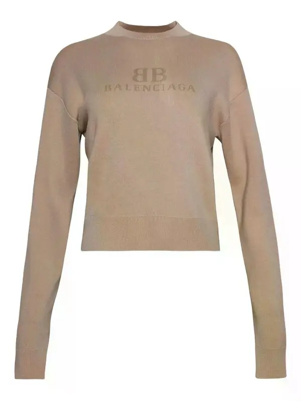 Balenciaga Logo-jacquard Top