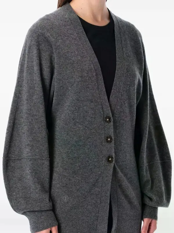 THE GARMENT Balloon-sleeve Buttoned Cardigan