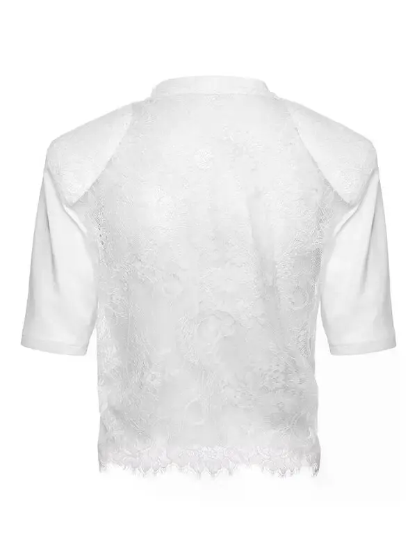 ANA RADU Lace-trimmed Cinched Top