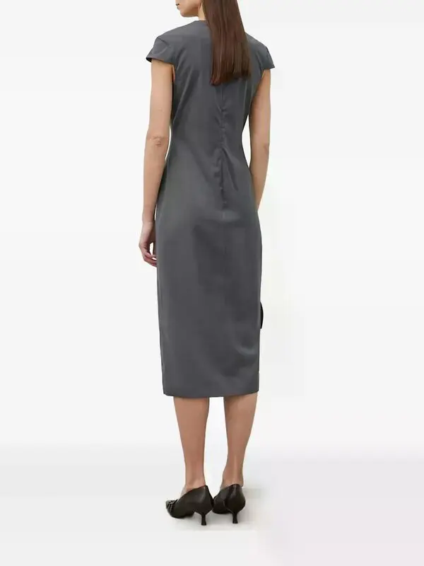 Remain Birger Christensen Side-tie Midi Dress