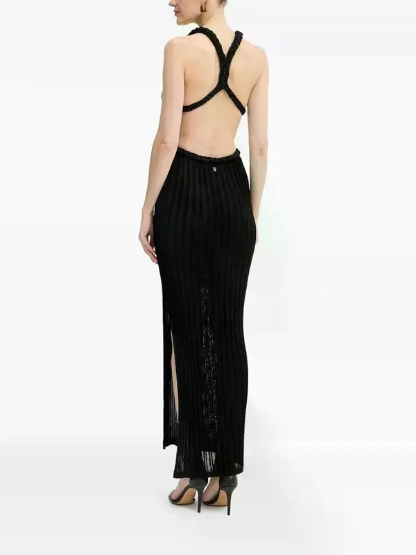 Guess Braided-detail Cut-out Maxi Dress