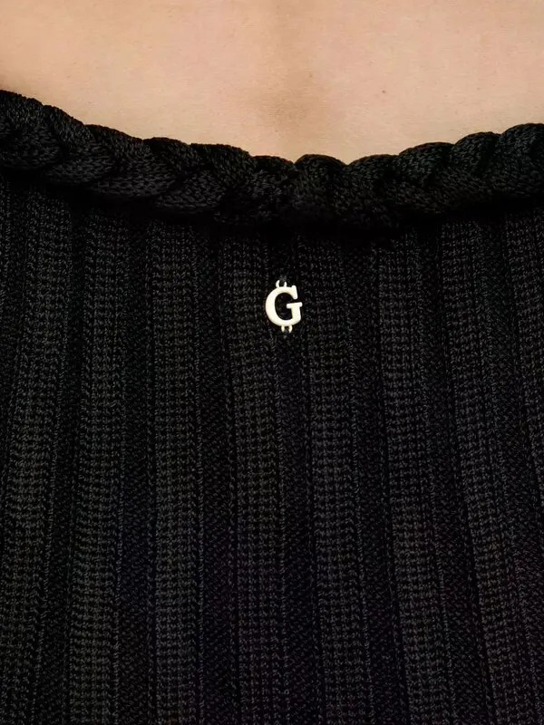 Guess Braided-detail Cut-out Maxi Dress