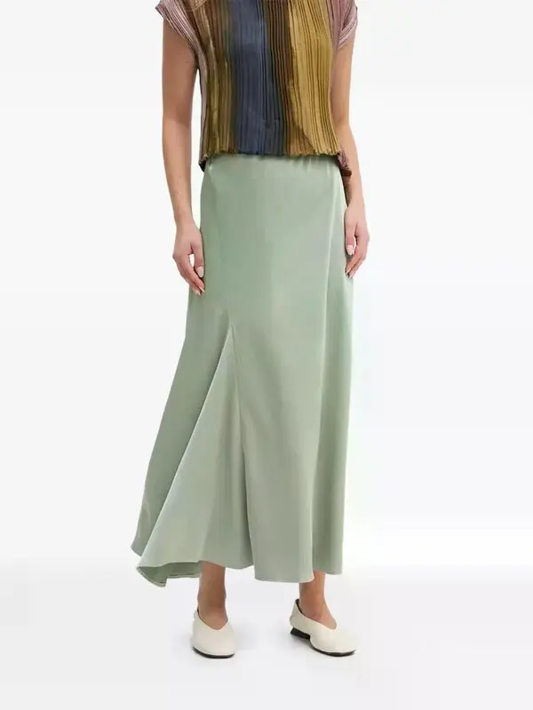 SANDRO FERRONE Asymmetric-hem Satin Skirt