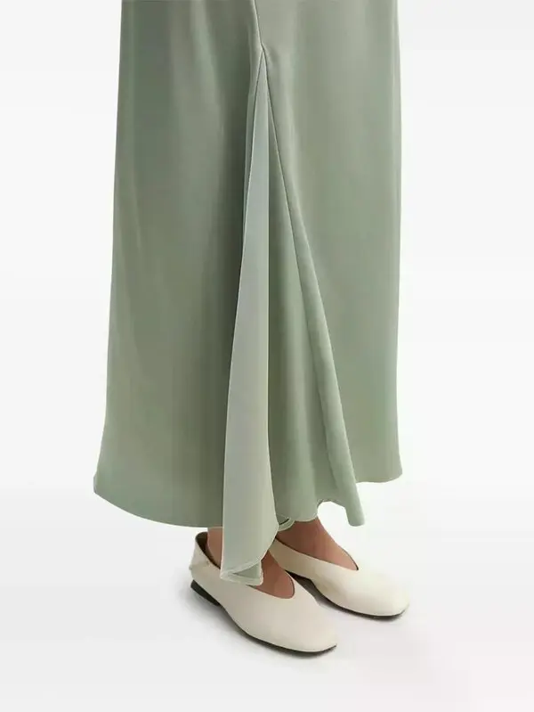 SANDRO FERRONE Asymmetric-hem Satin Skirt