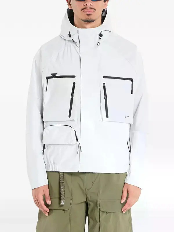 Nike Hooded Pocket Jacket - White
