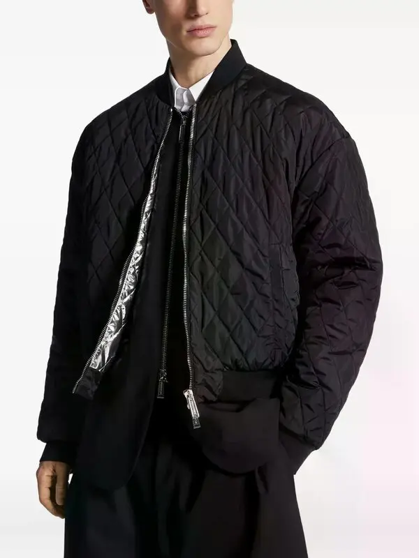Dsquared2 Quilted Zip-up Bomber Jacket