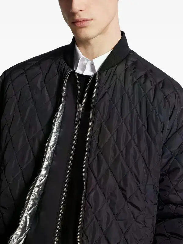 Dsquared2 Quilted Zip-up Bomber Jacket