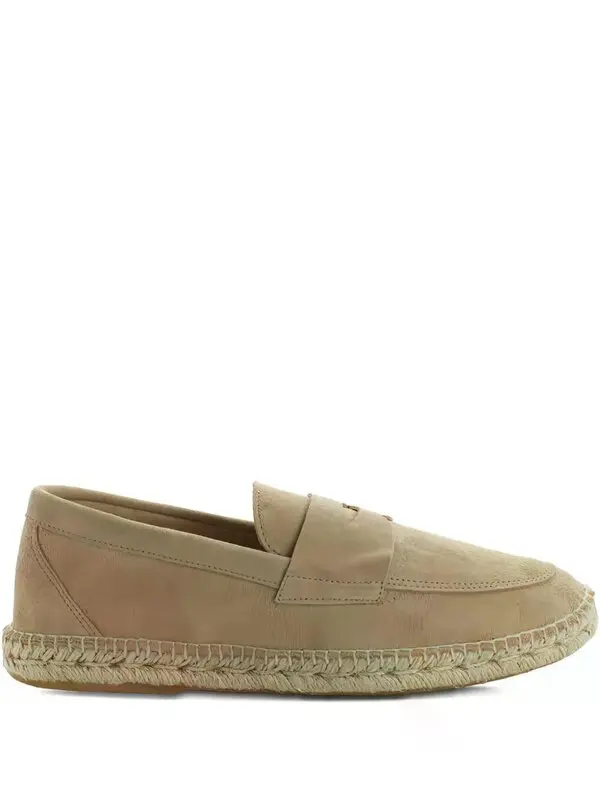 ABARCA Penny-strap Suede Loafers - Brown