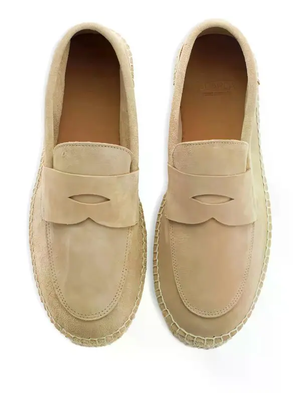 ABARCA Penny-strap Suede Loafers - Brown