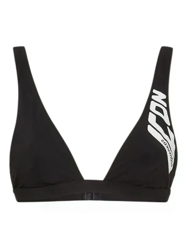 Dsquared2 Icon-logo Triangle Bra - Black