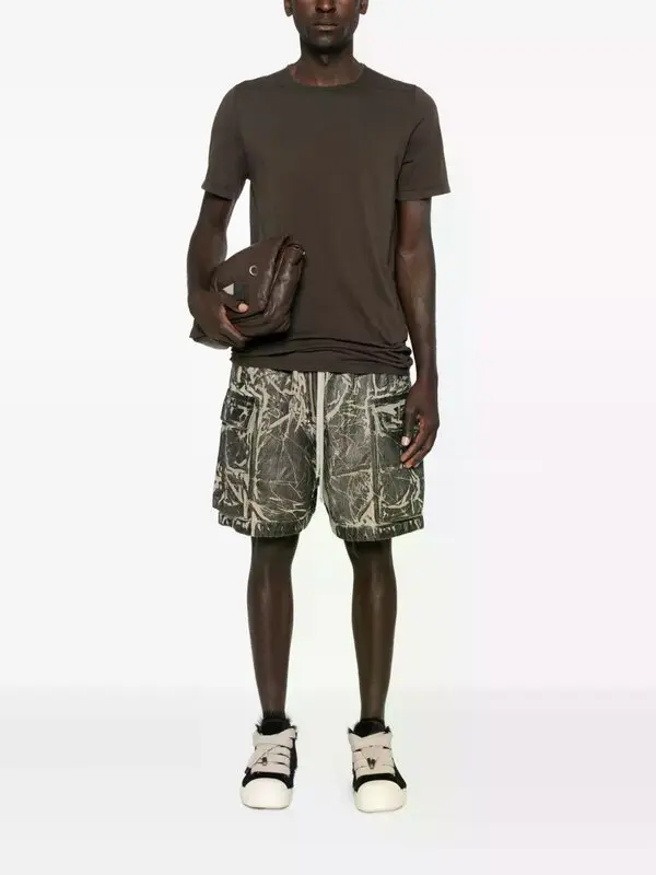 Rick Owens Short-sleeve Trailing-detail T-shirt - Brown