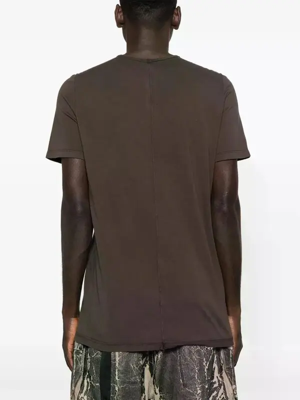 Rick Owens Short-sleeve Trailing-detail T-shirt - Brown