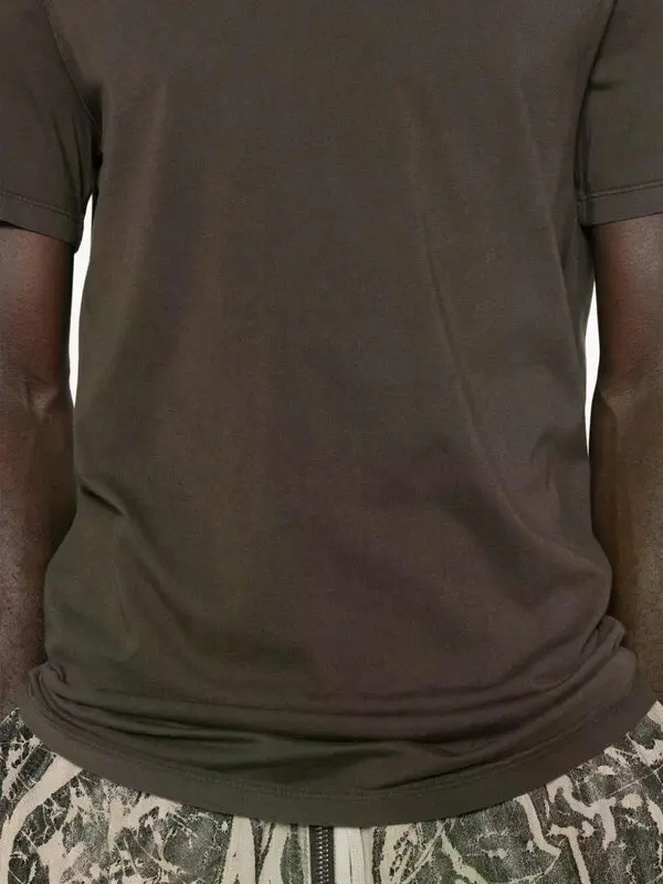 Rick Owens Short-sleeve Trailing-detail T-shirt - Brown