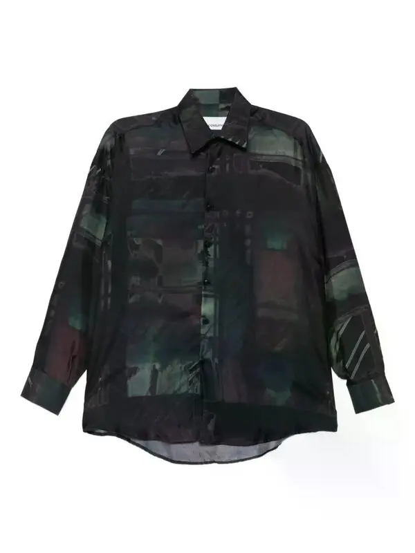 COSTUMEIN Abstract-print Shirt - Black