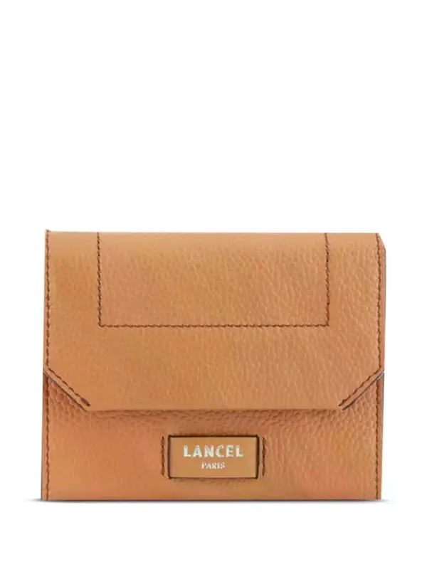 LANCEL Minon Flap Compact Wallet - Brown